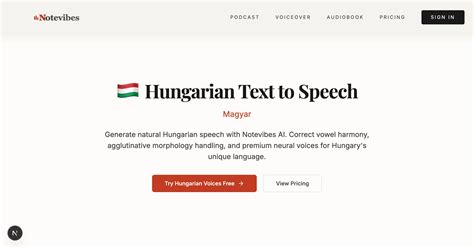 Hungarian Text To Speech Ai Voice Generator Notevibes
