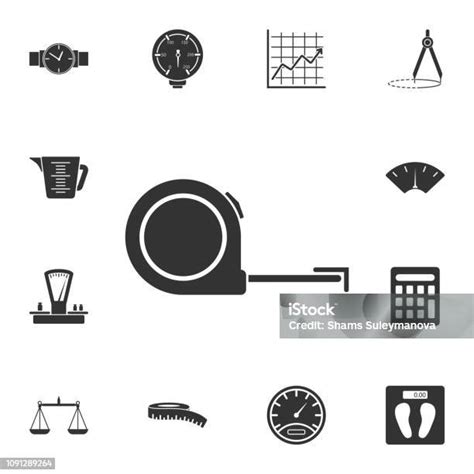 척도 아이콘입니다 간단한 요소 그림입니다 척도 기호 디자인 측정 컬렉션에서 설정합니다 모바일 및 웹에서 사용할 수 있습니다