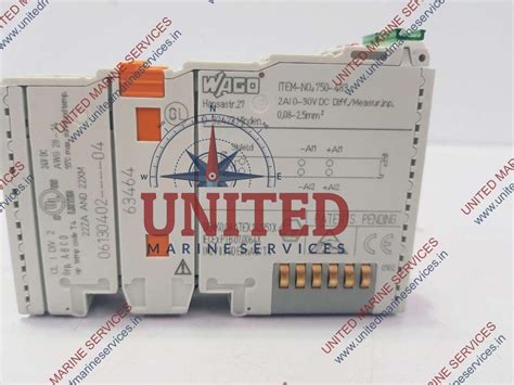 WAGO 2 CHANNEL ANALOG INPUT 0 30V 750 483 United Marine Services