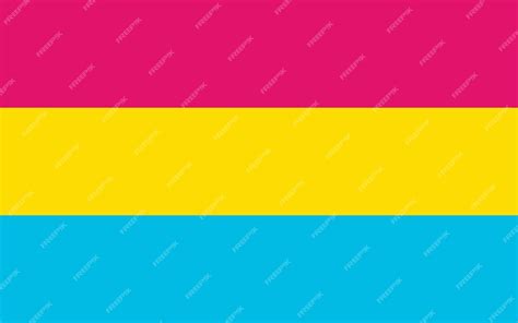 Premium Vector Pansexual Pride Flag Sexual Identity Pride Flag