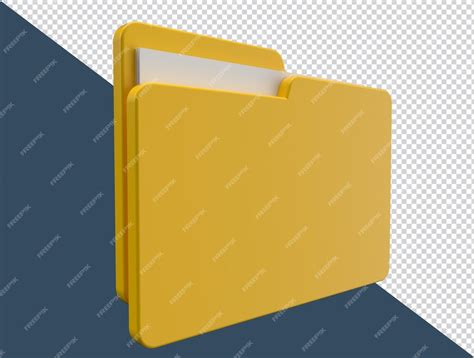 Premium Psd 3d Render Of Folder