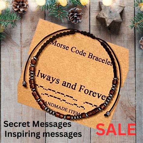 Secret Morse Code Bracelets Stocking Stuffers Inspiring With Secret Message Leather Bracelets