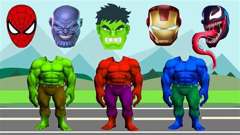 wrong heads top superheroesㅣ슈퍼히어로 그림자 맞추기 춤 댄스ㅣwrong superheroes puzzle