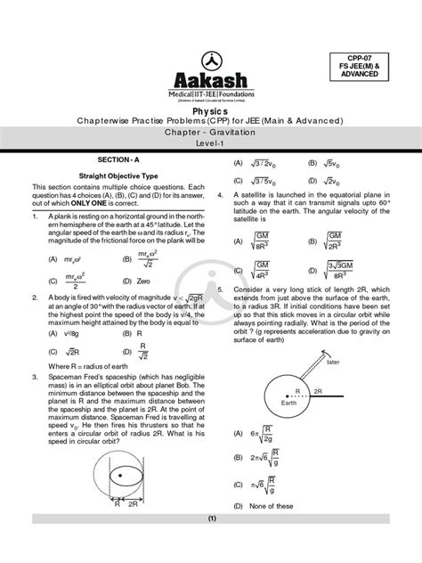Fs 2 Cpp 07 Physics Chemistry Mathematics 2020 Pdf Orbit Planets