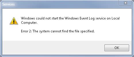 Windows Event Log Service Won T Start How To Figure Out Cause Server Fault