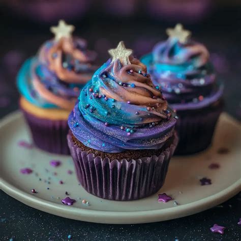 Galaxy Cupcakes A Delicious Journey To Outer Space Olee Recipes