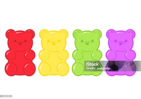 젤리는 과일 젤리를 맺습니다 캐릭터 일러스트레이터 벡터 디자인 달콤한 젤리류에 대한 스톡 벡터 아트 및 기타 이미지 달콤한 젤리류 거미베어 건강에 좋지 않은 음식