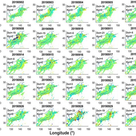 Snapshots Of The Filtered Total Electron Content At 0850 Ut 1750 Lt Download Scientific