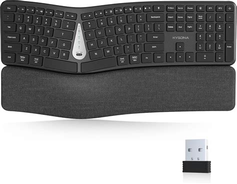 Meetion Ergonomic Keyboard Wireless Split Keyboard Natural Typing Full Size With