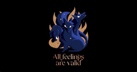 Cerberus Blue And Gold Feelings Sticker Teepublic