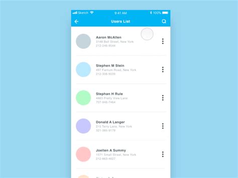 User List And Profile Experiment By Eduardo Reyes On Dribbble