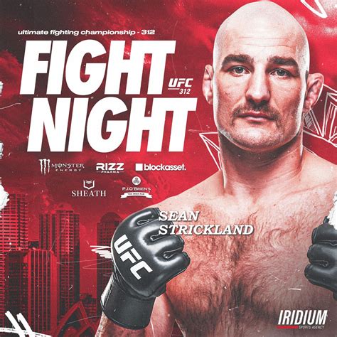 Iridium Sports Agency 👑 Teamiridium Powerhouse Sean Strickland Is