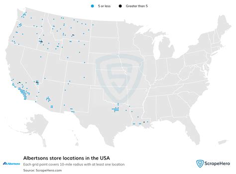 Map Of All 379 Albertsons Locations In The Us By State