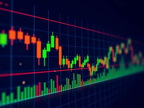 Dynamic Financial Chart Displaying Stock Market Trends And Price Movements