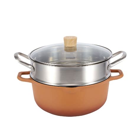 Shogun® Morandi Casserole With Glass Lid And Steamer Insert 28cm 62l Ih