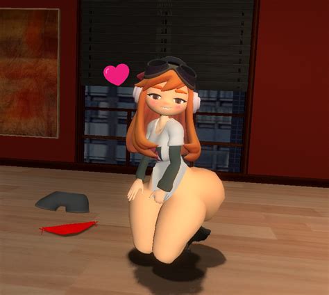 Rule 34 3d 3d Artwork Big Ass Blushing At Viewer Bottomless Female