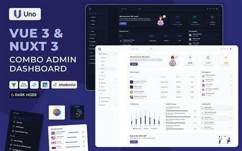 Uno – Vue 3 & Nuxt 3 Combo TailwindCSS Admin Teması - Hemen Tasarım