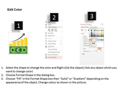 growth chart of euro currency value powerpoint template