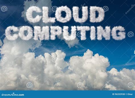 The Cloud Computing Storage In It Concept Stock Illustration Illustration Of Database Heaven