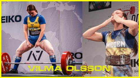 Vilma Olsson 🇸🇪 Swedish Jr Powerlifting World Record Holder 💪