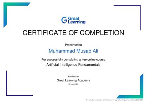 Muhammad Musab Ali On Linkedin I Have Completed A Certification In