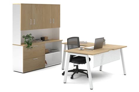 Quadro A Legs L Shaped Executive Setting White Legs 1800l X 1800w
