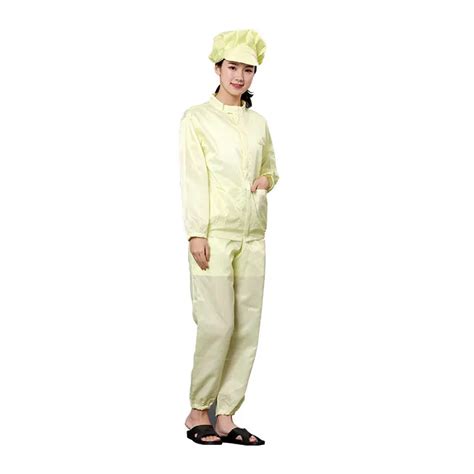 Long Sleeve Anti Static Lab Coat Fireproof Coverall With Esd Protection