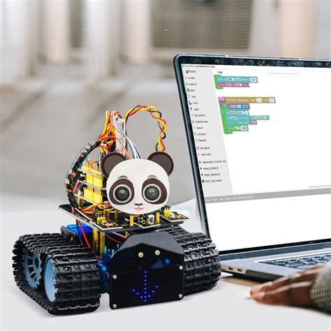 KEYESTUDIO Mini Tank Robot V Smart Car Kit For Arduino IR Infrared And App Remote Control IOS