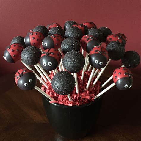 Ladybug Cake Pops In 2024 Ladybug Cake Pops Ladybug Cake Ladybug Birthday Party