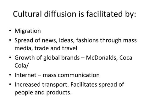 Ppt Cultural Diffusion Powerpoint Presentation Free Download Id 2736037