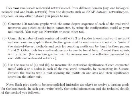 Pick Two Small Scale Real World Networks Each From