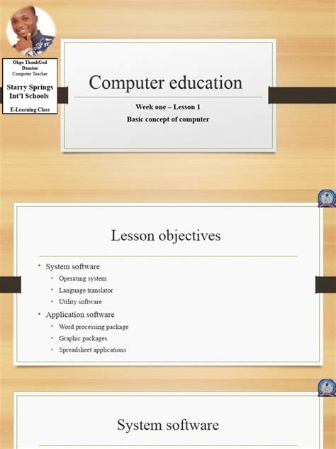 Computer Jss 1 Week One Lesson 1 Demo Pdf