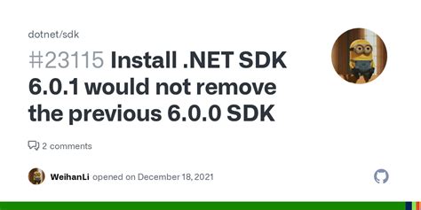 install sdk 6 0 1 would not remove the previous 6 0 0 sdk · issue