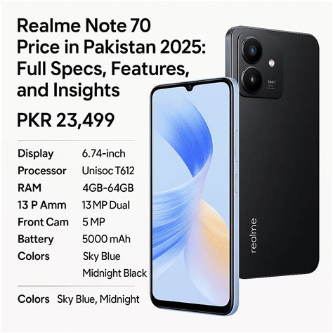 Realme Note 60 Price In Pakistan 2025 Specifications Whatmobile