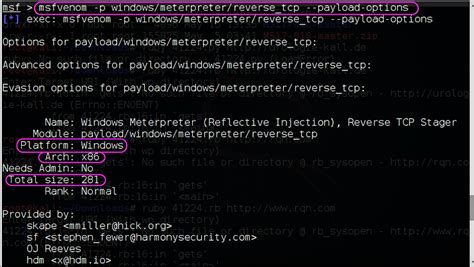 Metasploit Basics Part 09 Using Msfvenom To Create Custom Payloads