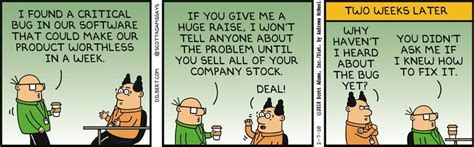 Wally Finds Critical Bug Dilbert Comic Strip On 2018 02 07 R Programmerhumor