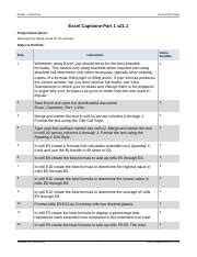 Excel Capstone Part 1 V21 1 Instructions Docx Grader Instructions Excel 2019 Project Excel
