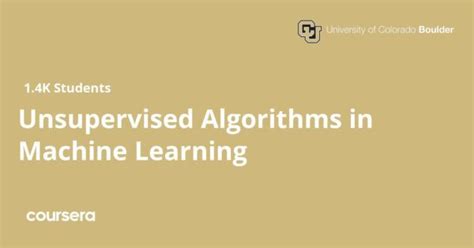 unsupervised algorithms in machine learning coursya
