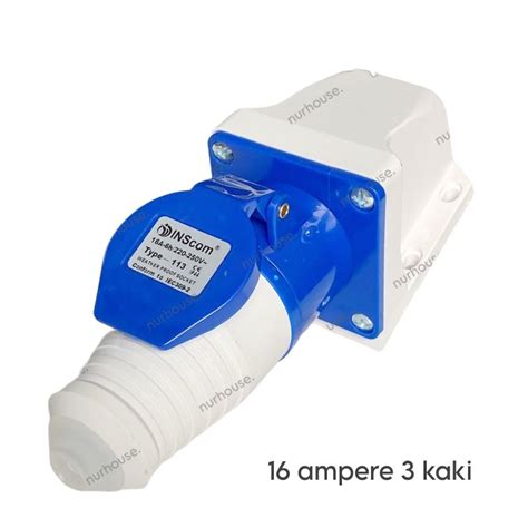 Generator Socket Generator Socket 16 Amperes 3 Feet 3 Holes Inscom