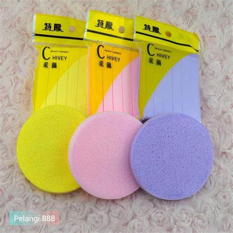 Promo Facial Sponge Stick 12 Batang Pack Spons Kentang Wajah Chivey Stik Spon Perawatan Make
