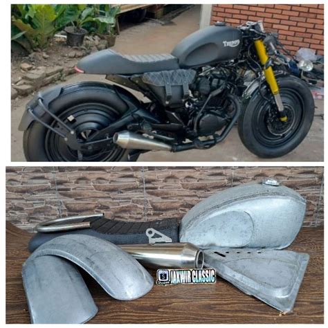 Jual Paket Motor Custom Japstyle Triumph Bratcafe Bratstyle Shopee