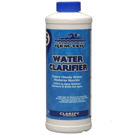 Kem Tek 5 Step Pool Care 32 Oz Pool Water Clarifier At