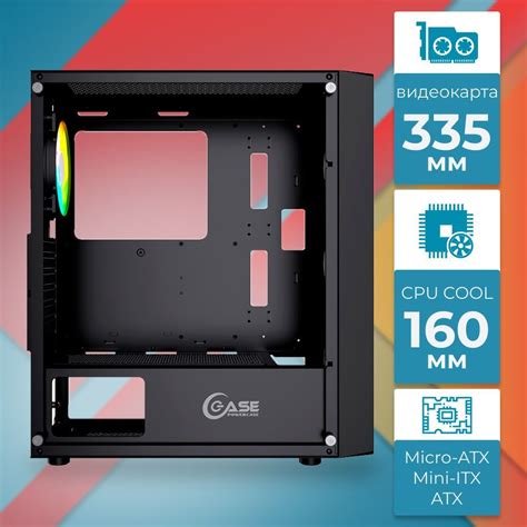 Компьютерный корпус Powercase Cmieb F4s черный купить с доставкой по выгодным ценам в интернет