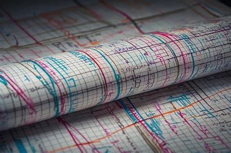 Stack Of Graph Paper Premium Ai Generated Image