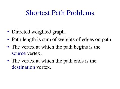 shortest path problems ppt download