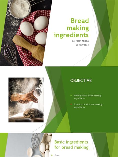 Bread Making Ingredients Pdf Flour Breads
