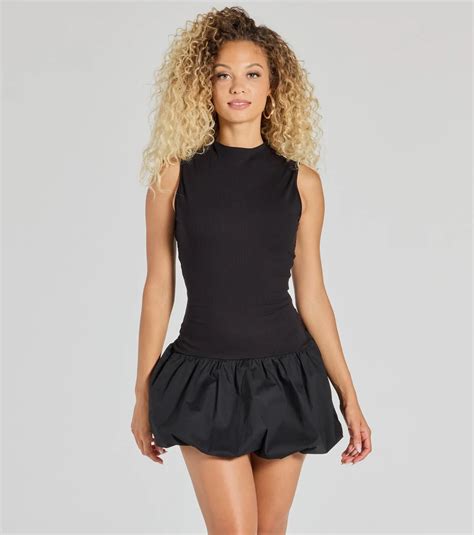 Bubble Hem Dresses And Windsor