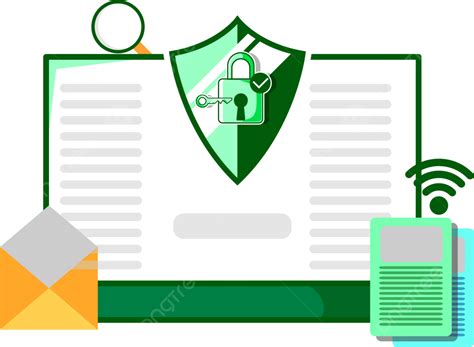 Premium Vector L Image Of Data Security Icon Collection On Laptop White Background Padlock