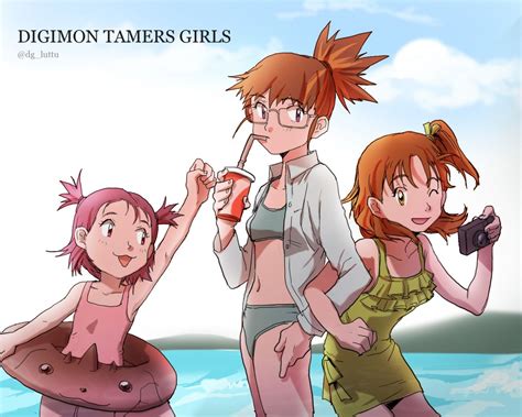 Shaochung Ruki And Jeri Digimon Tamers Animated Cartoon Characters Digimon Adventure