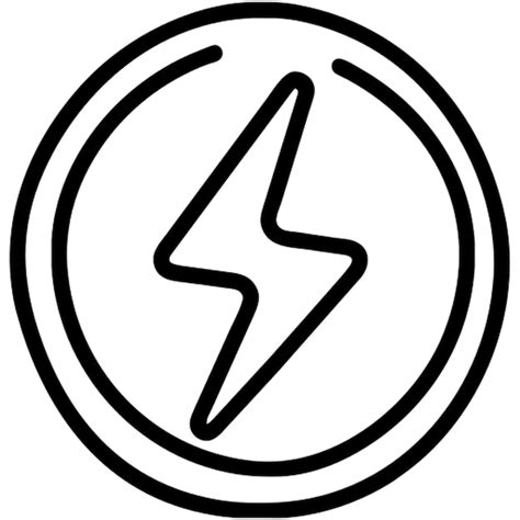 Premium Vector A Minimalist Lightning Bolt Icon Icon Outline